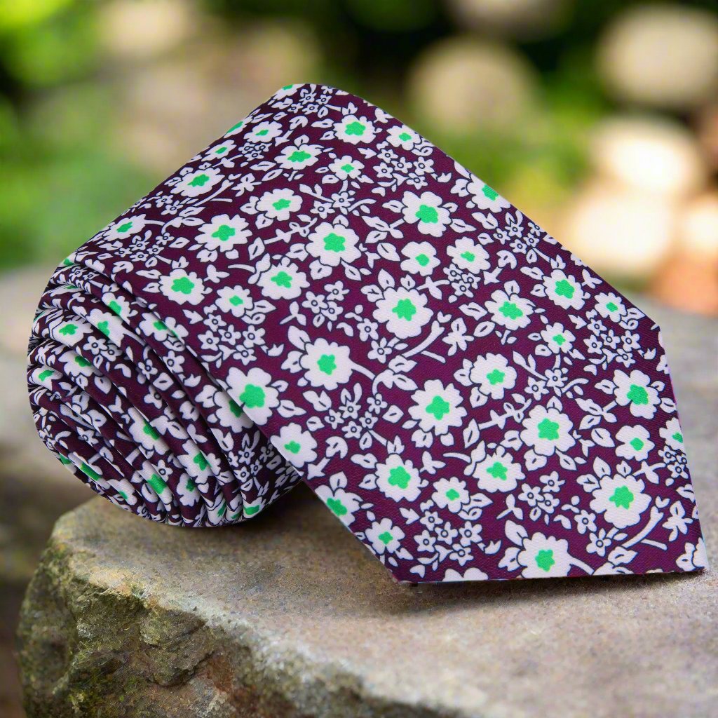 Simple Flower Necktie