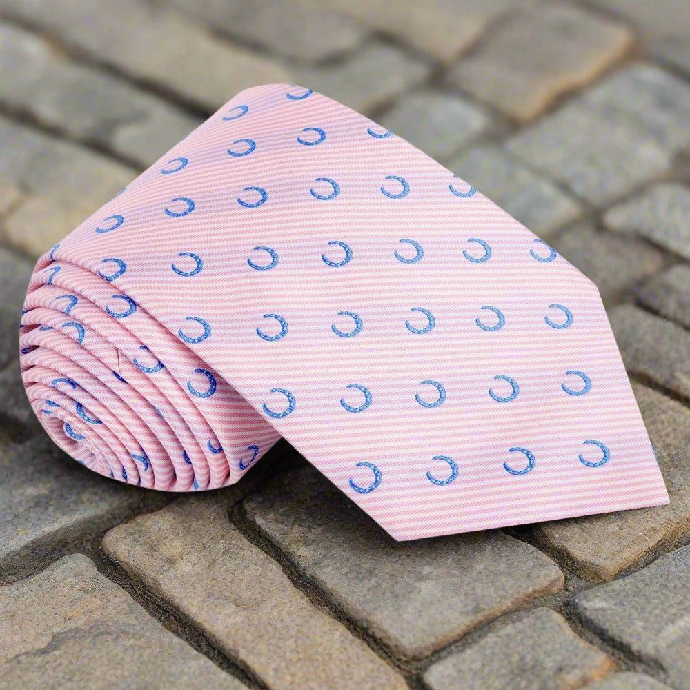 light pink patterned tie