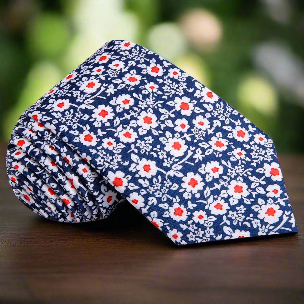 Simple Flower Necktie