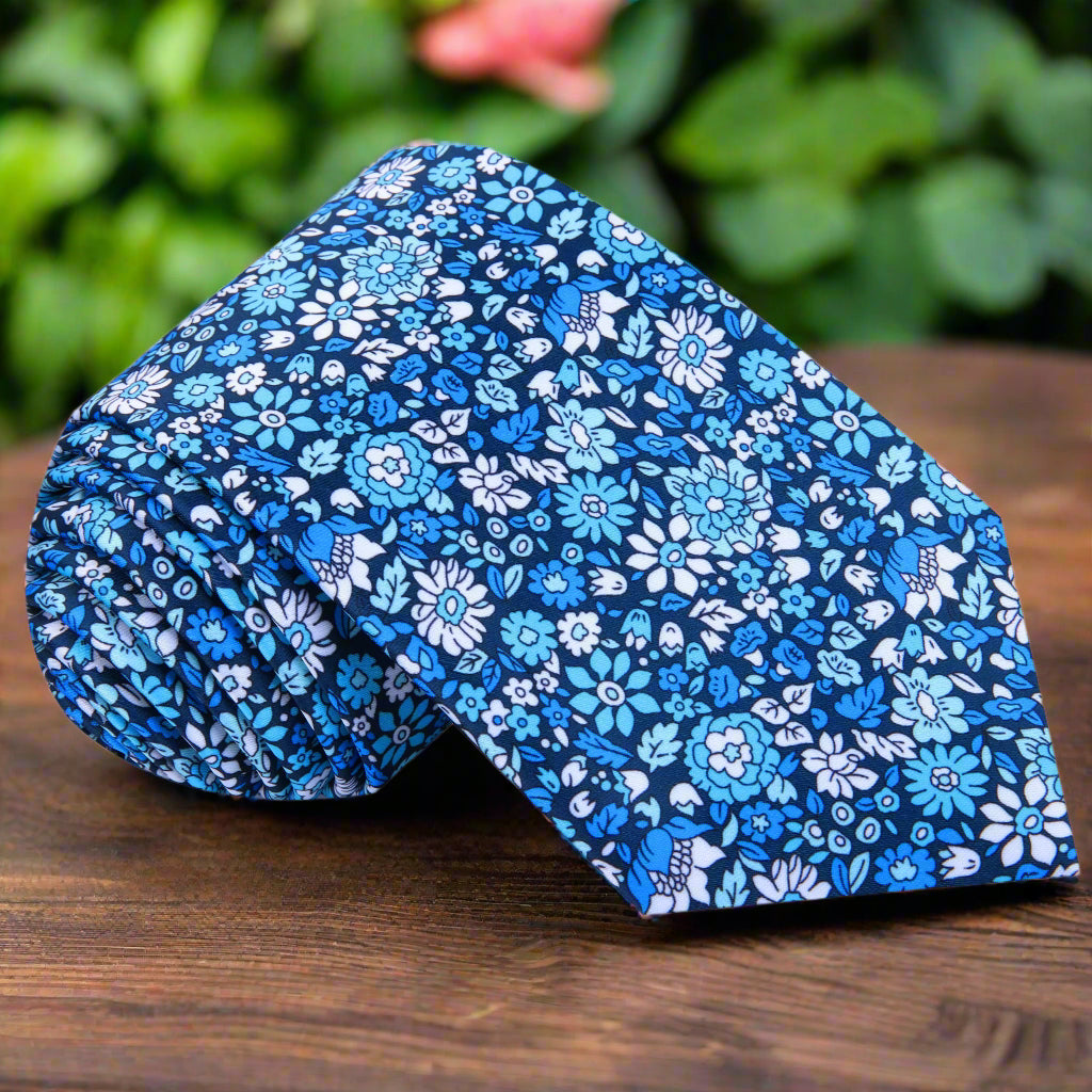 Calico Flowers Necktie