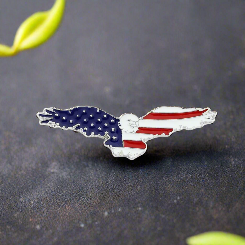 American Flag Eagle Lapel Pin