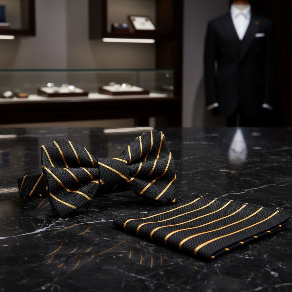 Perfect Stripe Bow Tie