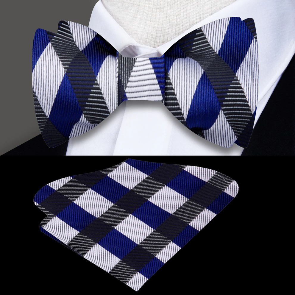 Fresh Check Self-Tie Bow Tie