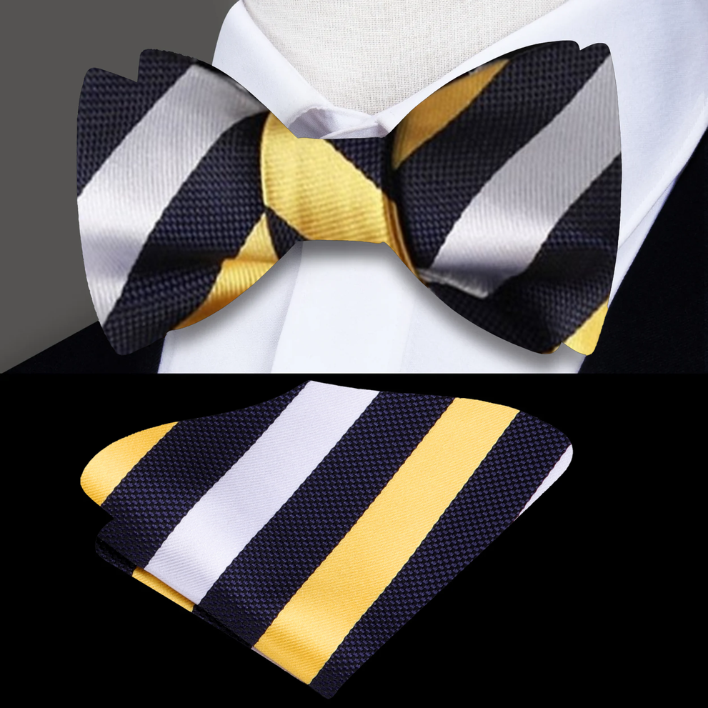 Eastbrook Stripe Bow Tie