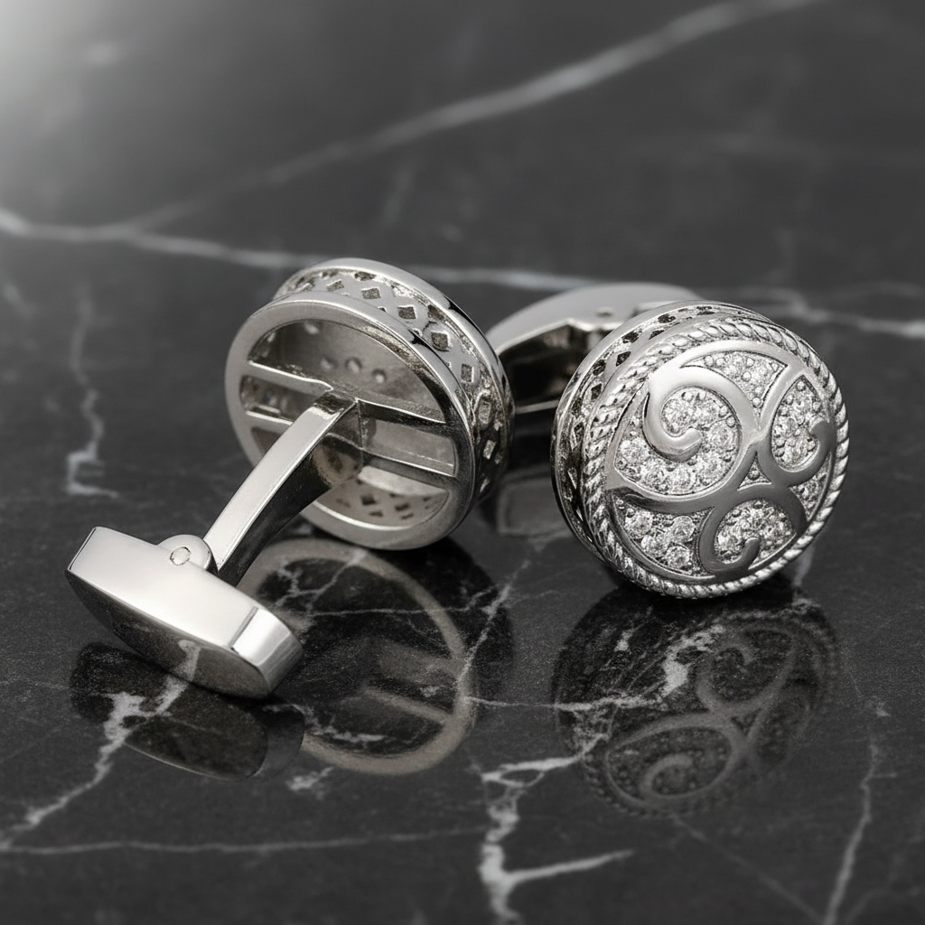 Flash Chrome Cuff-links