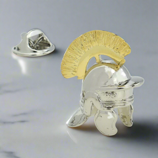 Vintage Roman Helmet Lapel Pin