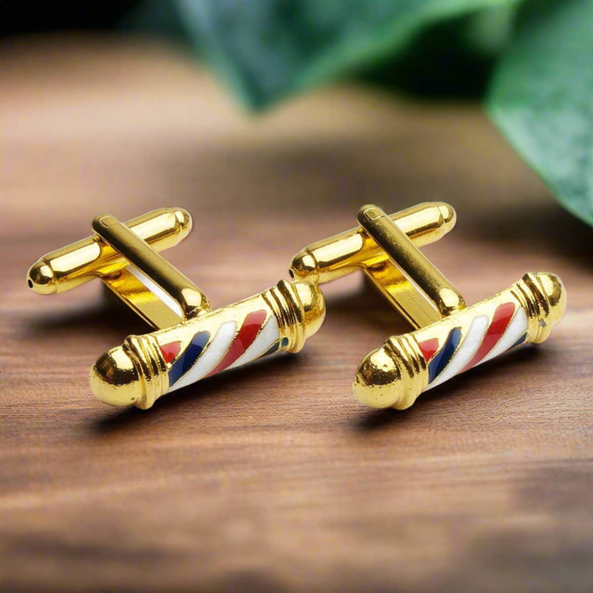 Barber Pole Cuff-links