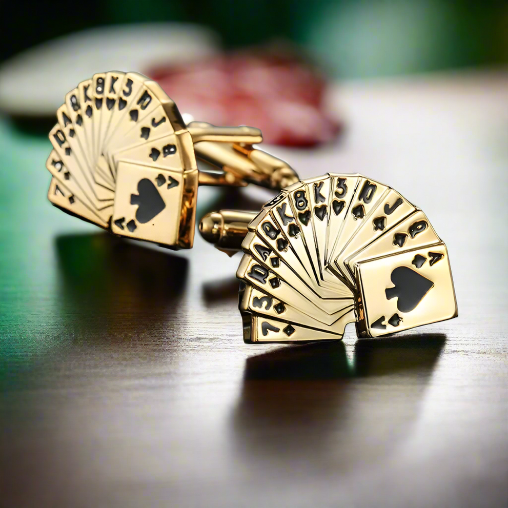 Playing Cards Cuff-links