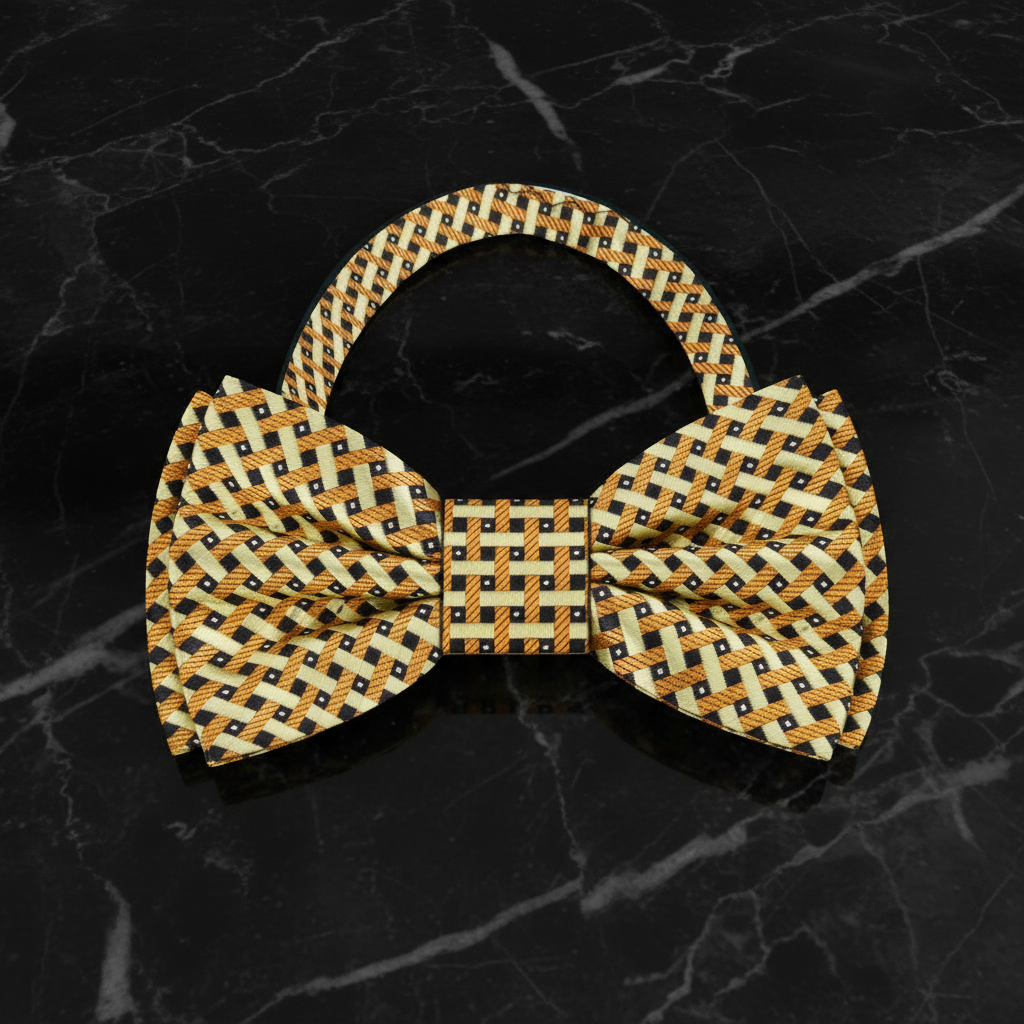 Fine Metals Geometric Bow Tie