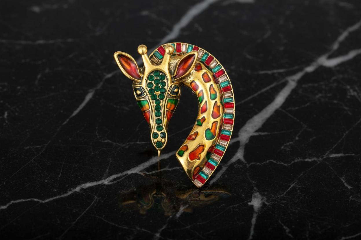 Giraffe Head Lapel Pin