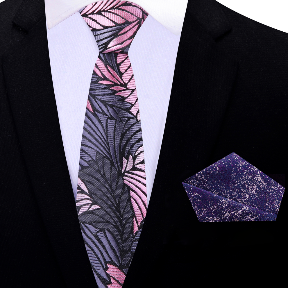Dark Feather Necktie