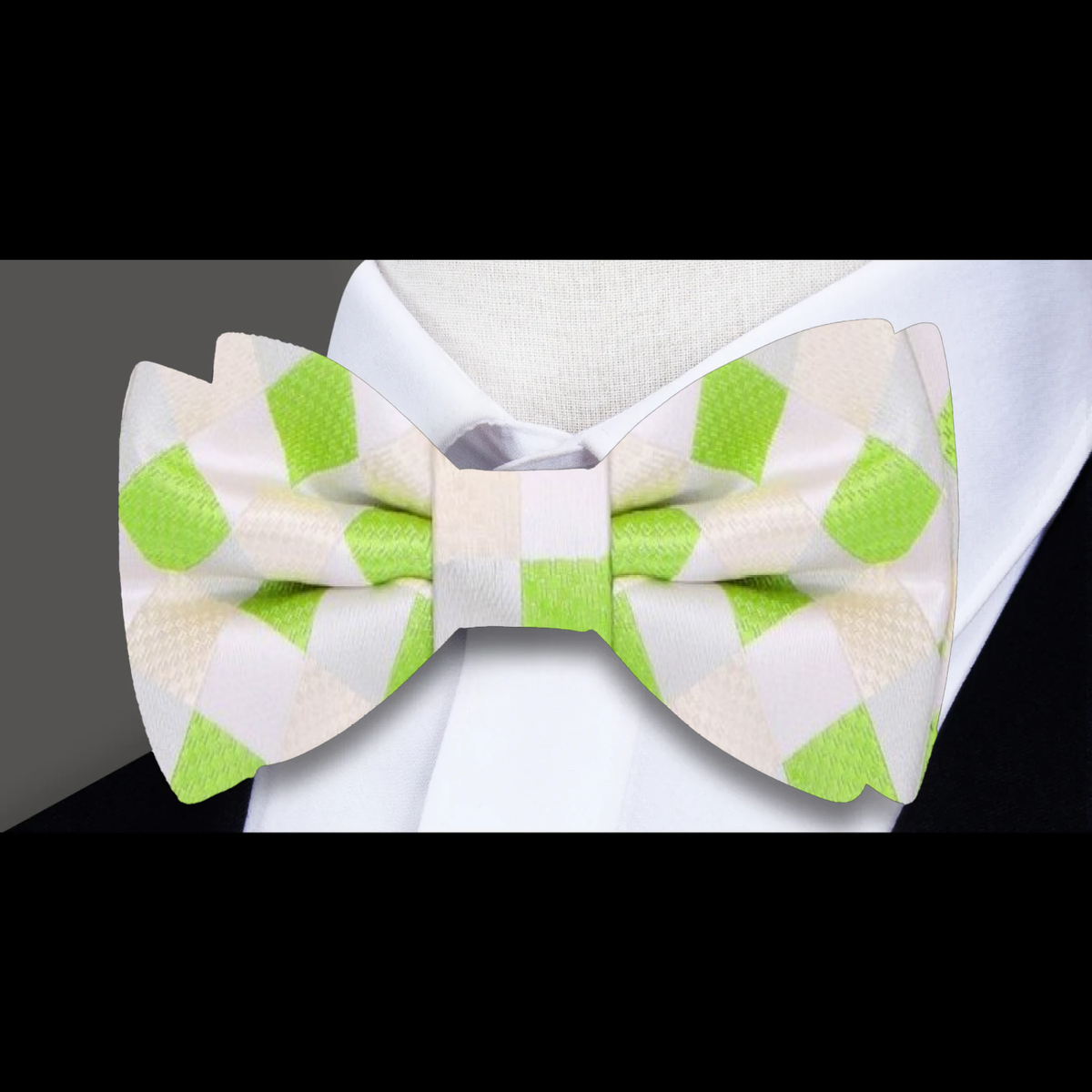 Fresh Check Self-Tie Bow Tie