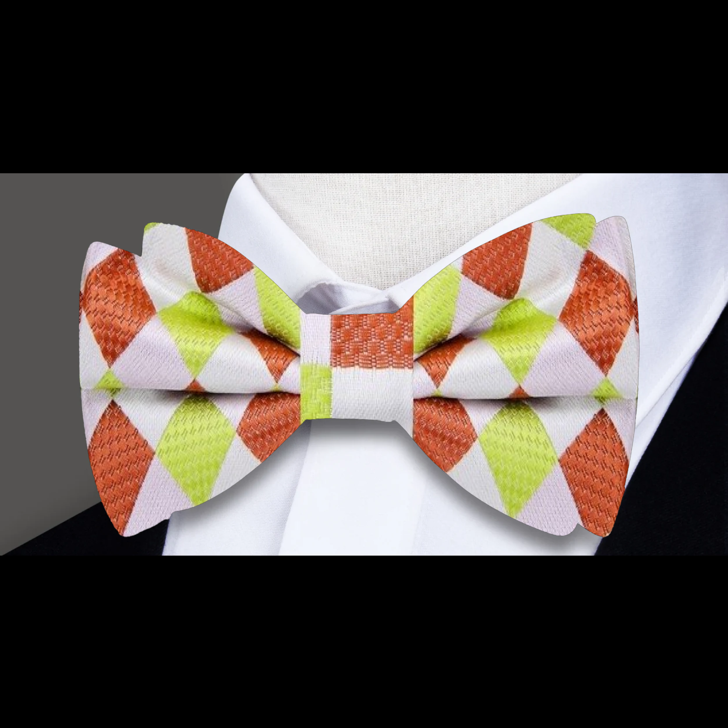 Fresh Check Self-Tie Bow Tie