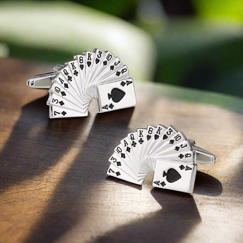 Playing Cards Cuff-links