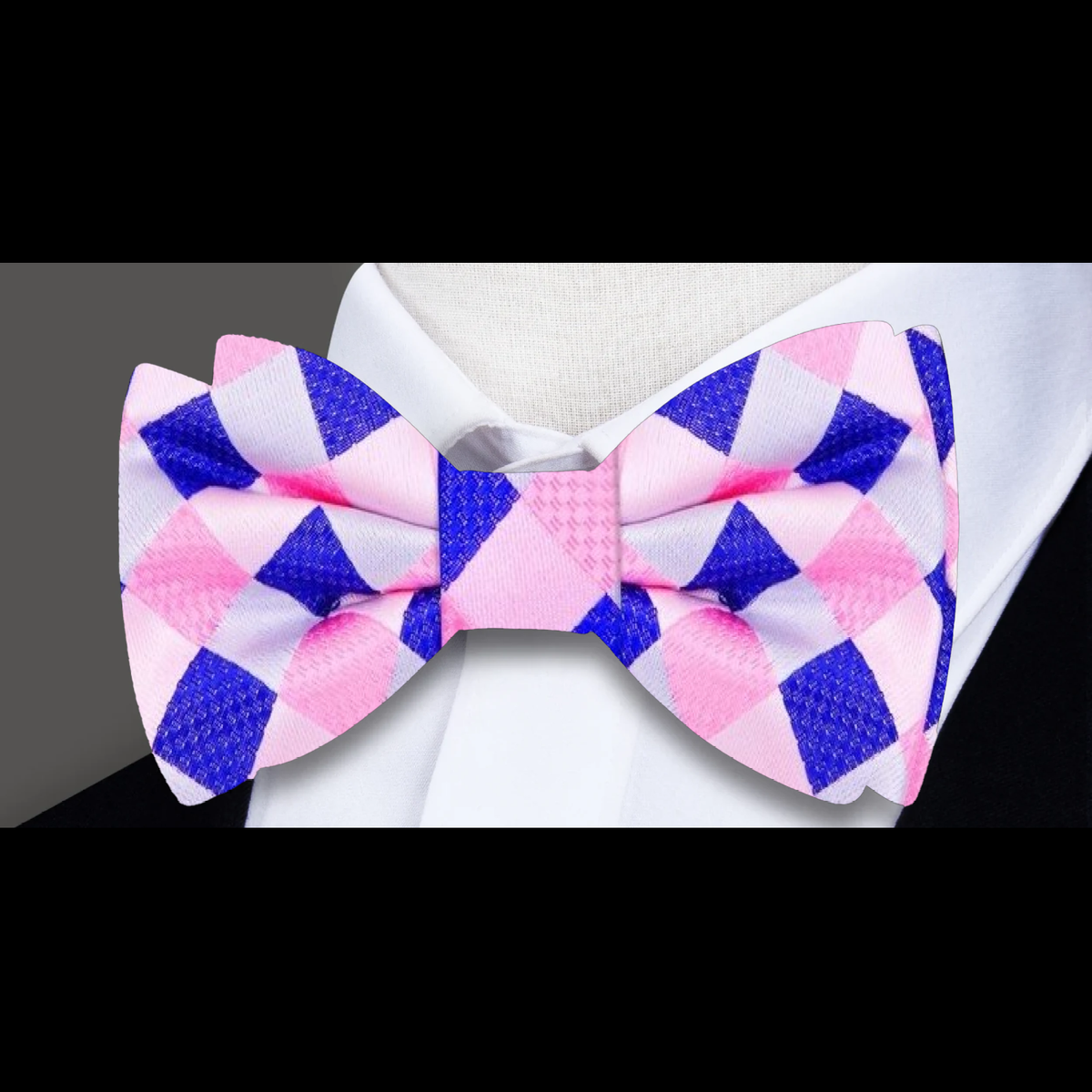 Fresh Check Self-Tie Bow Tie