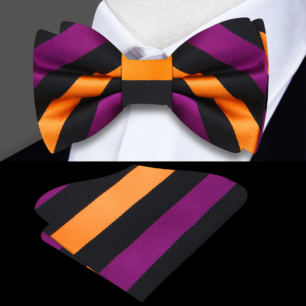Eastbrook Stripe Bow Tie
