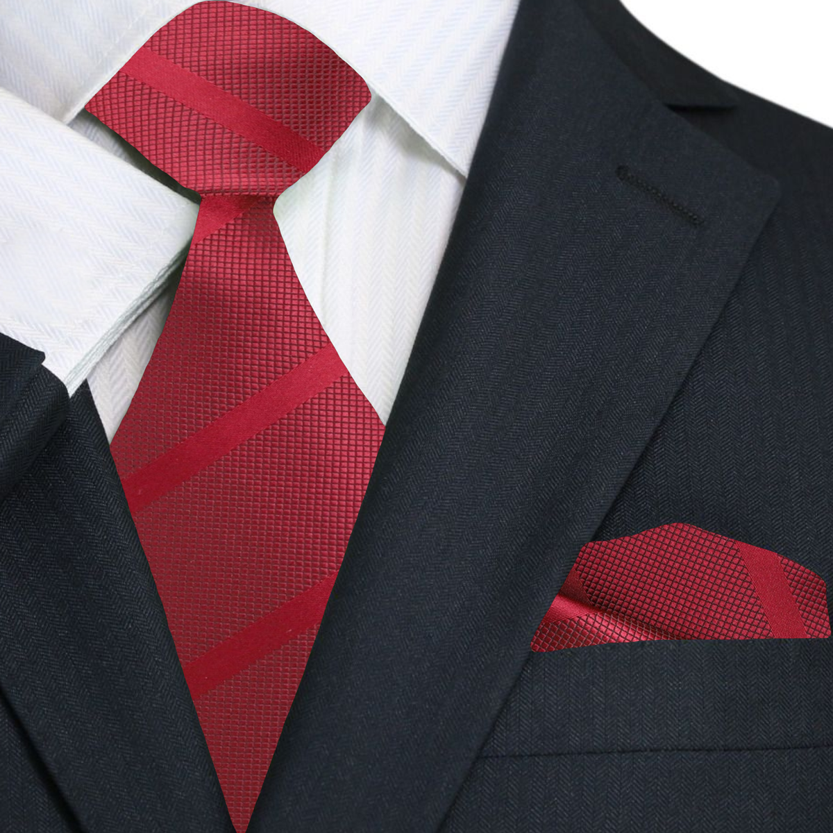 Langbourne Red Stripe Necktie