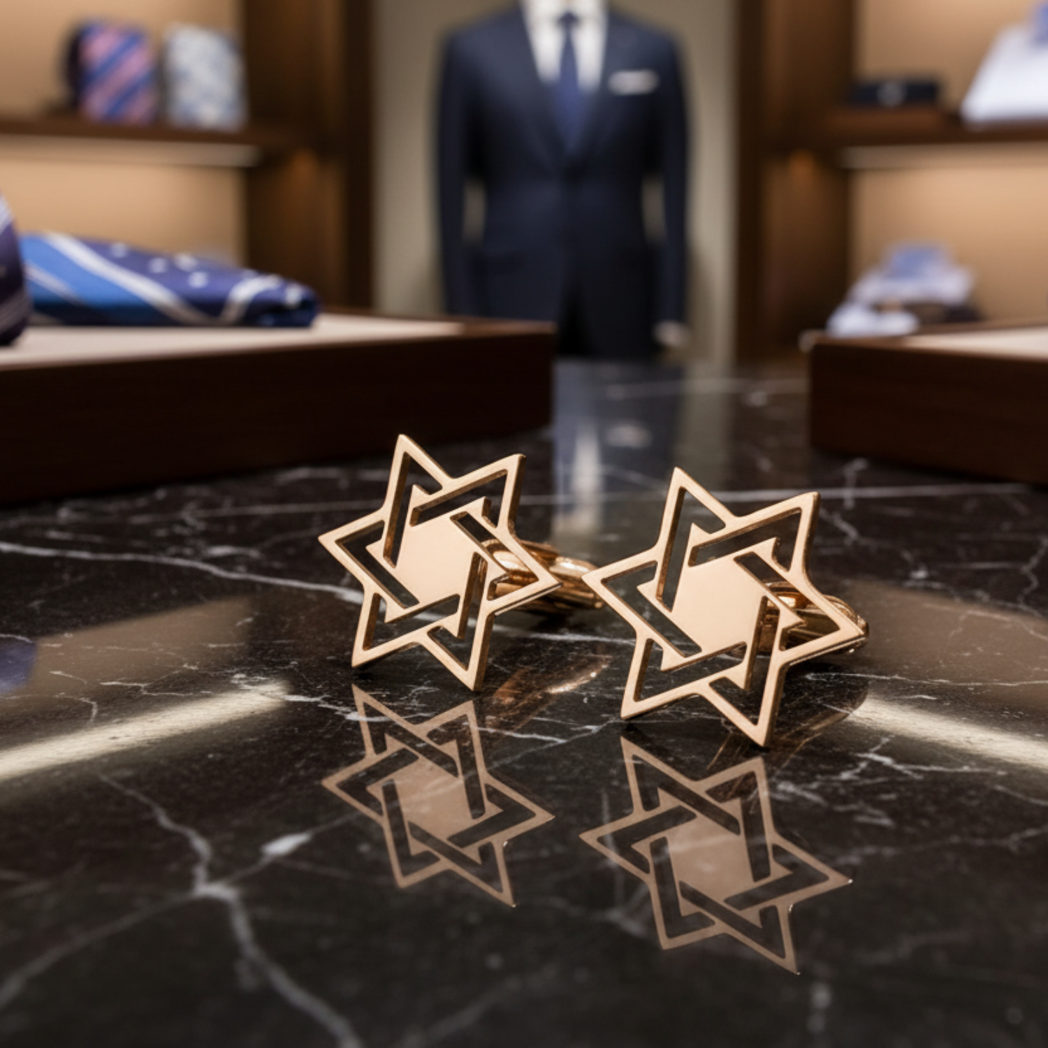 Star Of David Cuff-links