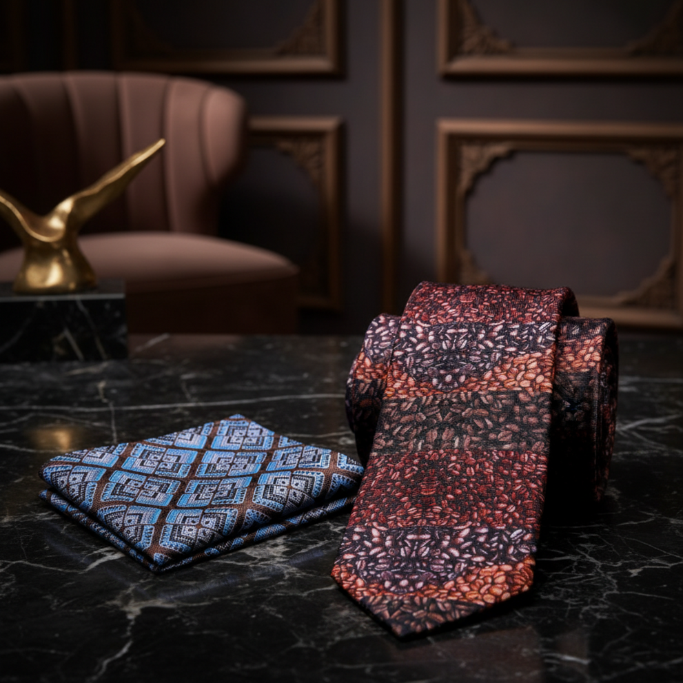 Roasting Coffee Tie
