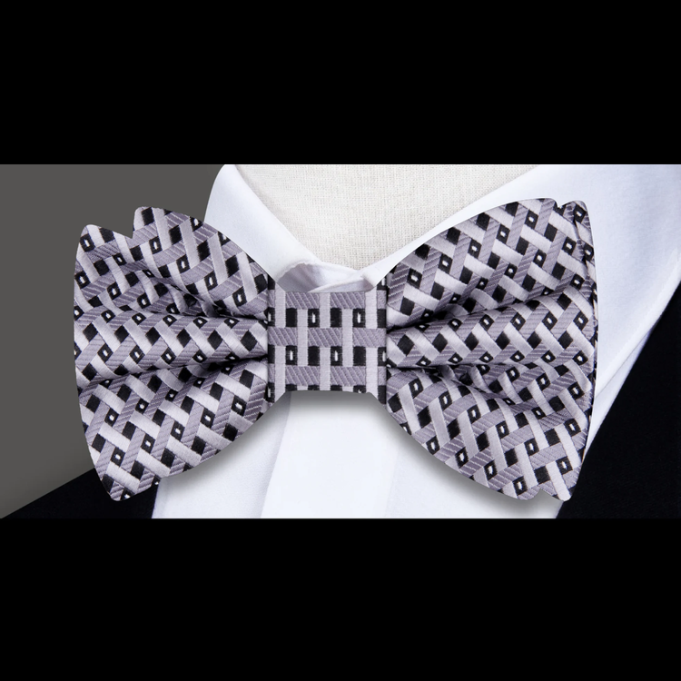 Fine Metals Geometric Bow Tie