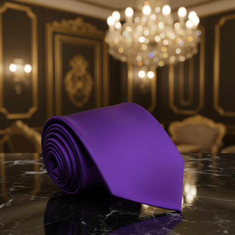 Solid True Purple Necktie