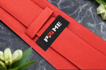 Solid Bright Red Necktie