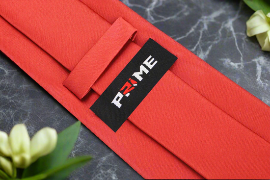 Solid Bright Red Necktie