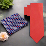 Solid Bright Red Necktie