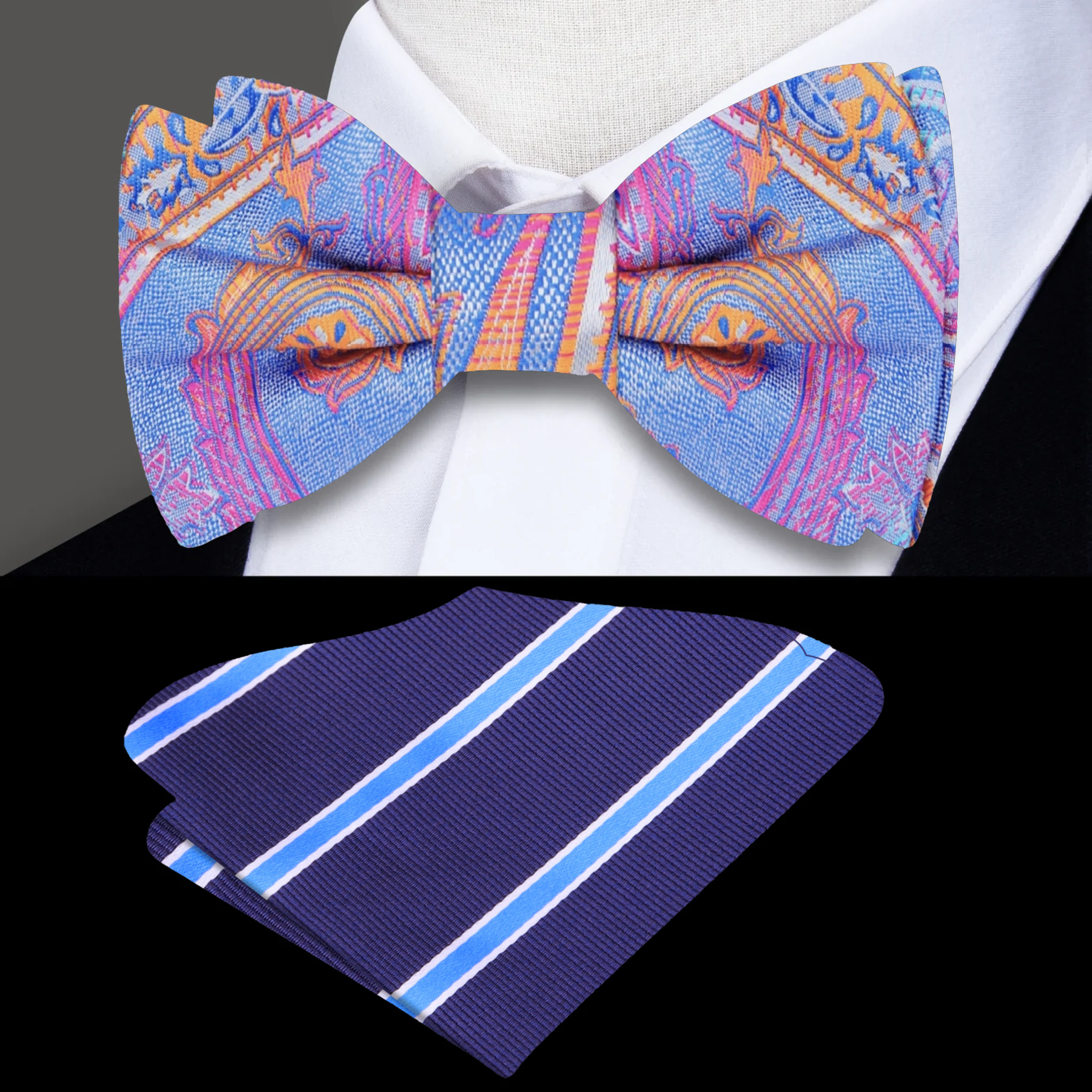 Vice Paisley Bow Tie