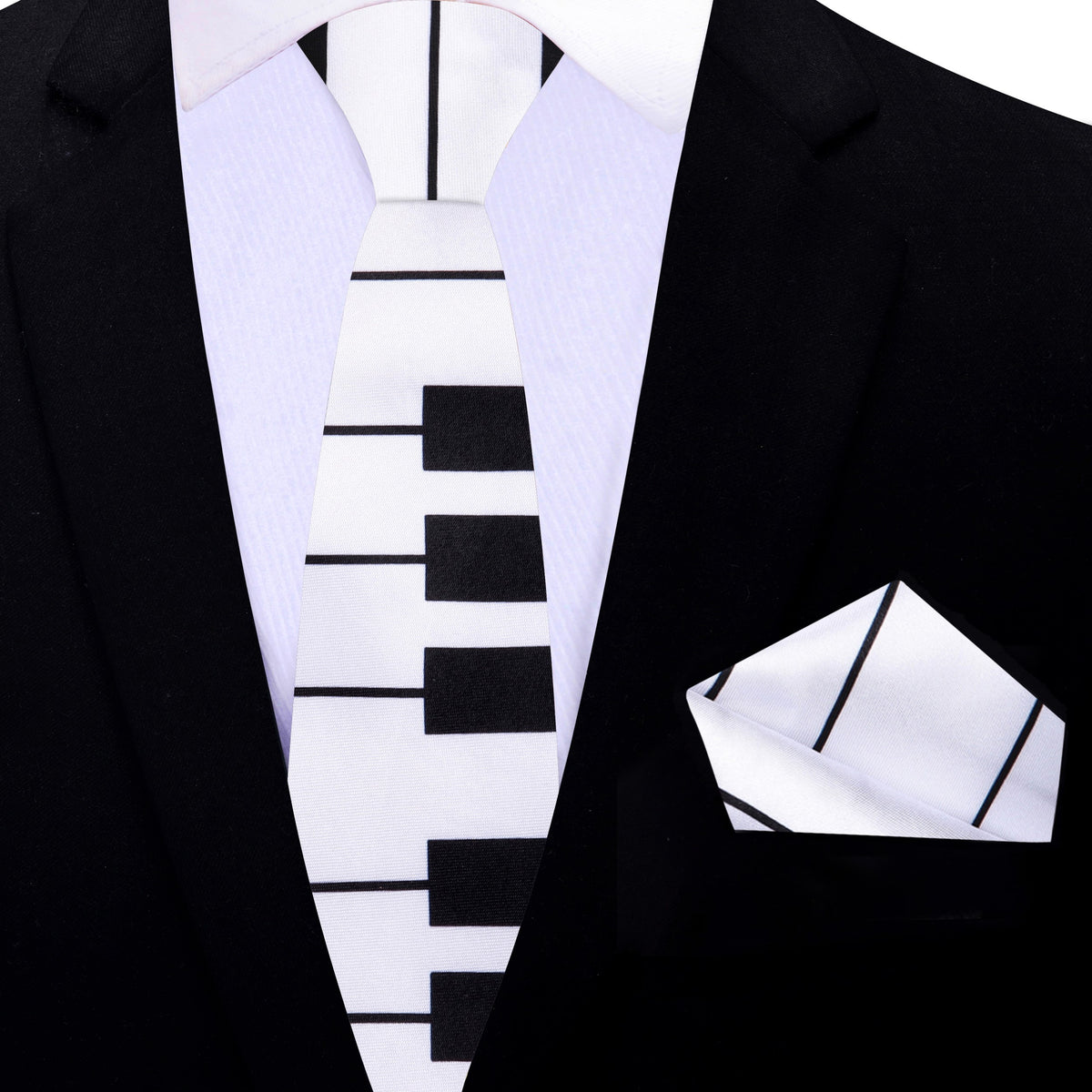 Piano Keyboard Tie