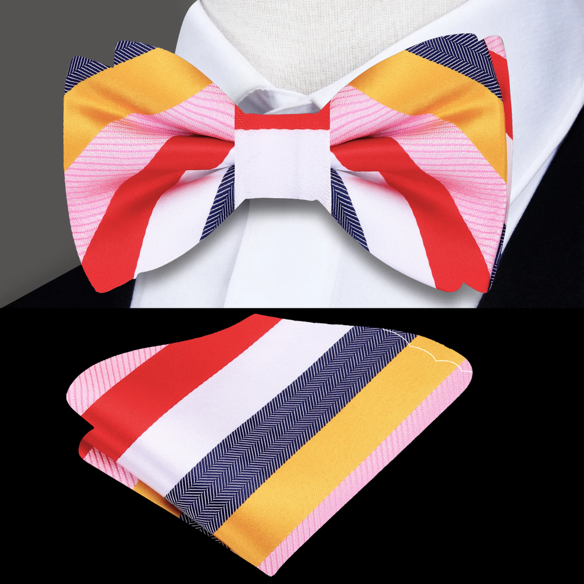 Eastbrook Stripe Bow Tie
