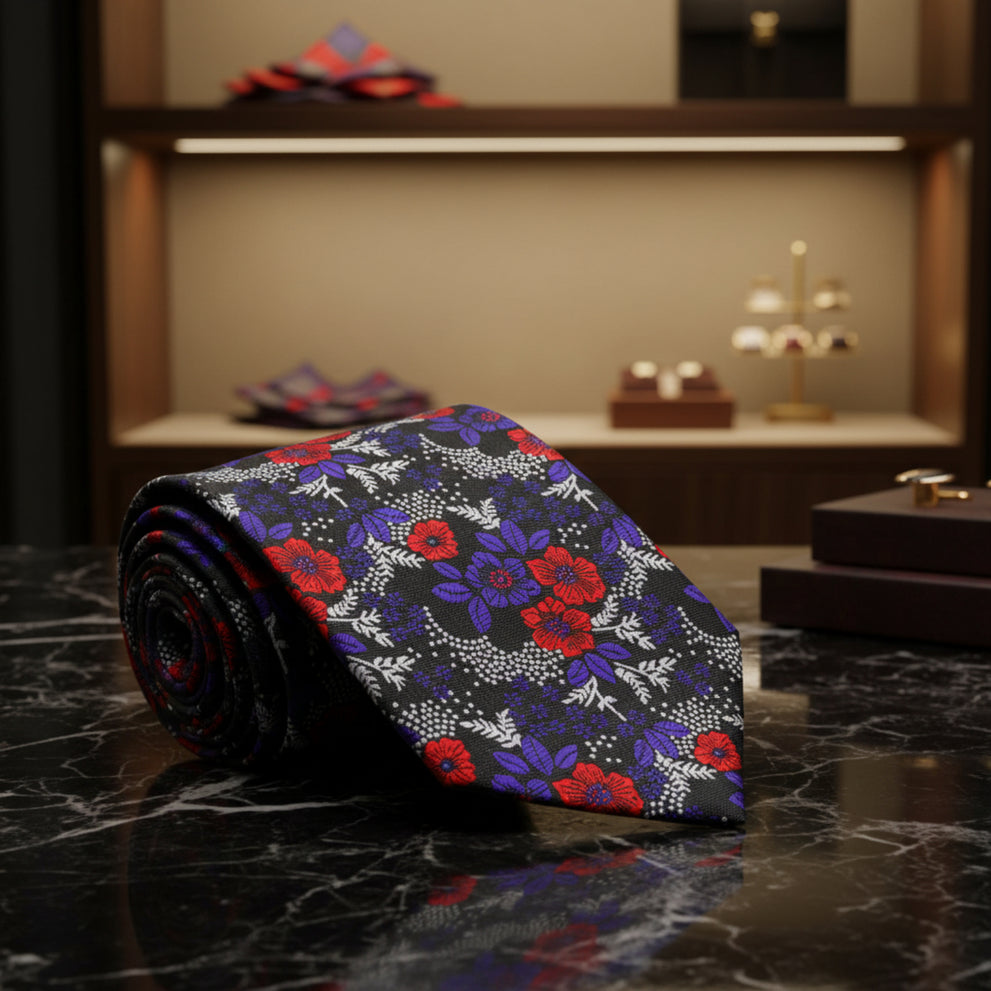 Original Floral Necktie