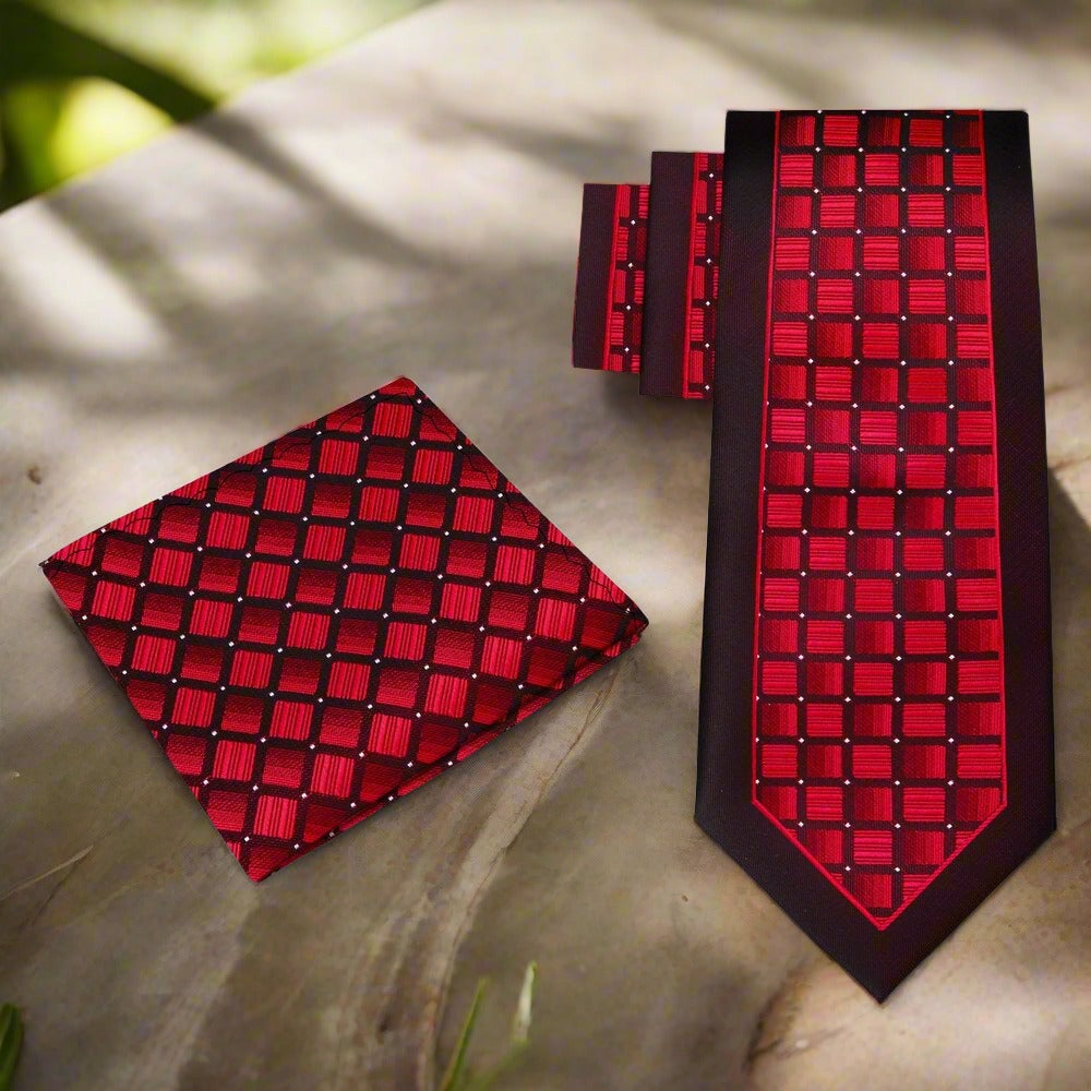 The Geometric Silk Honeycomb Necktie