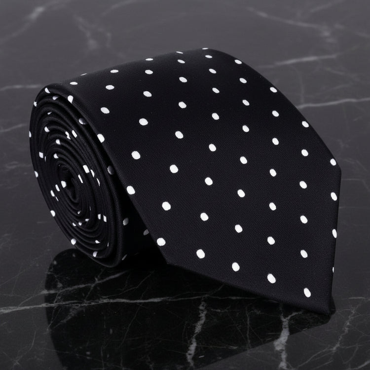 Fine Point Polka Necktie