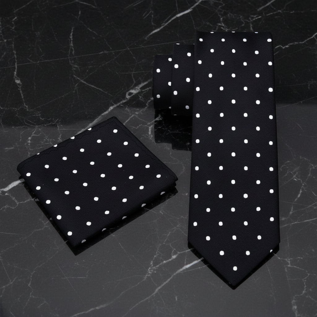 Fine Point Polka Necktie
