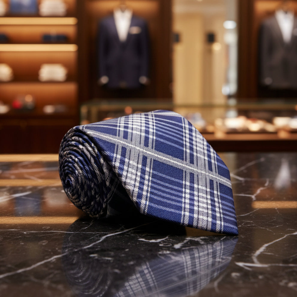 All Class Plaid Necktie