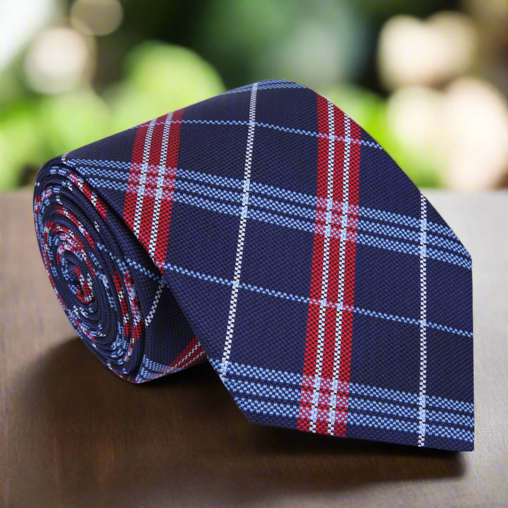 All Class Plaid Necktie