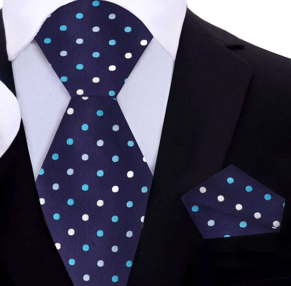 Fine Point Polka Necktie