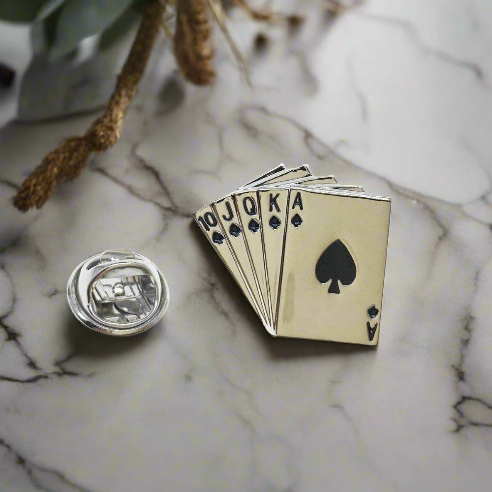Playing Cards Lapel Pin