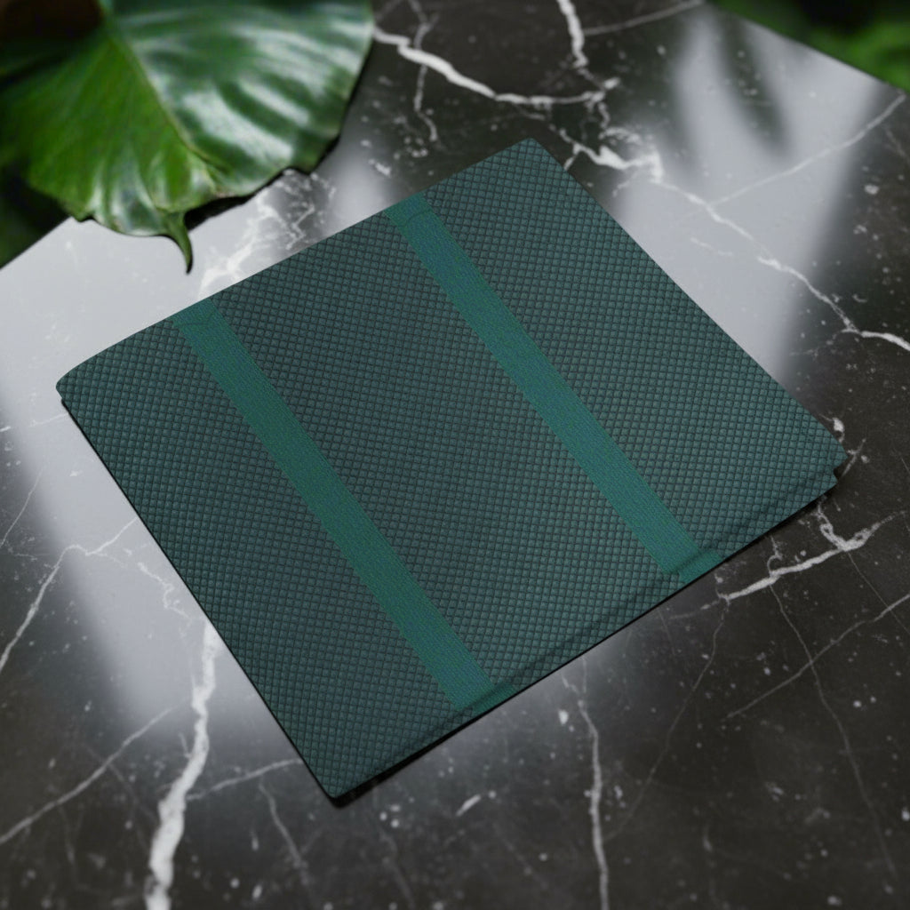 Dark Green Stripe Pocket Square