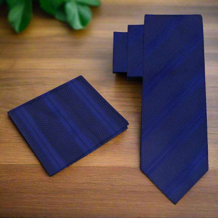 The Phoenicia Block Stripe Silk Adult Necktie