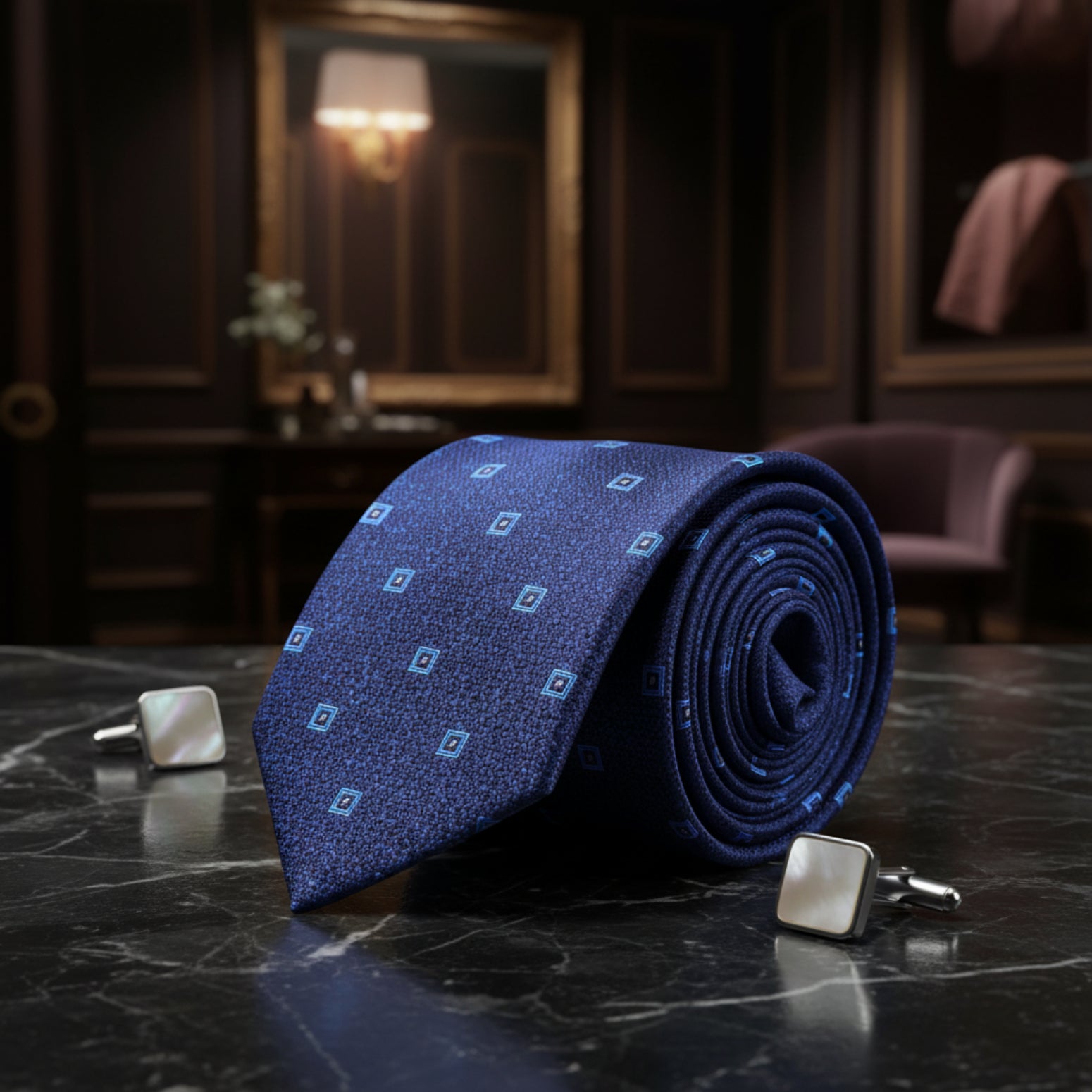 Regalia Geometric Necktie