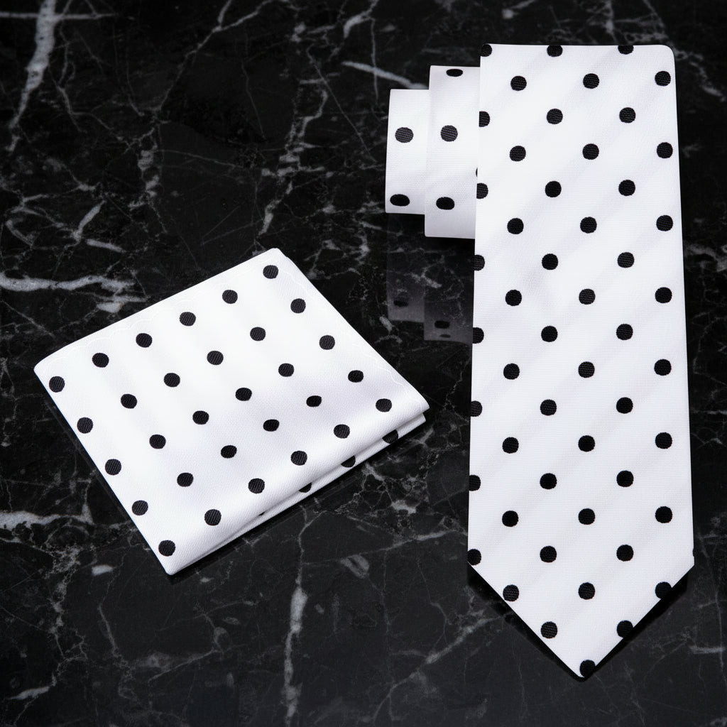 Fine Point Polka Necktie