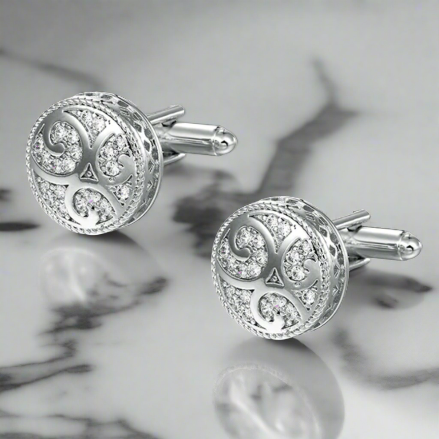 Flash Chrome Cuff-links