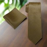 Navy Blue & Gold Bull Run Necktie