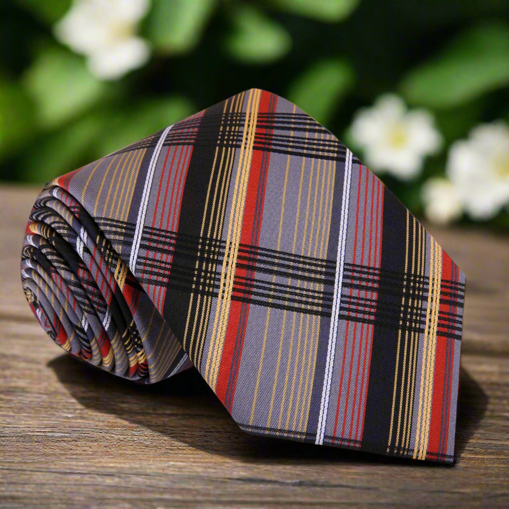 All Class Plaid Necktie