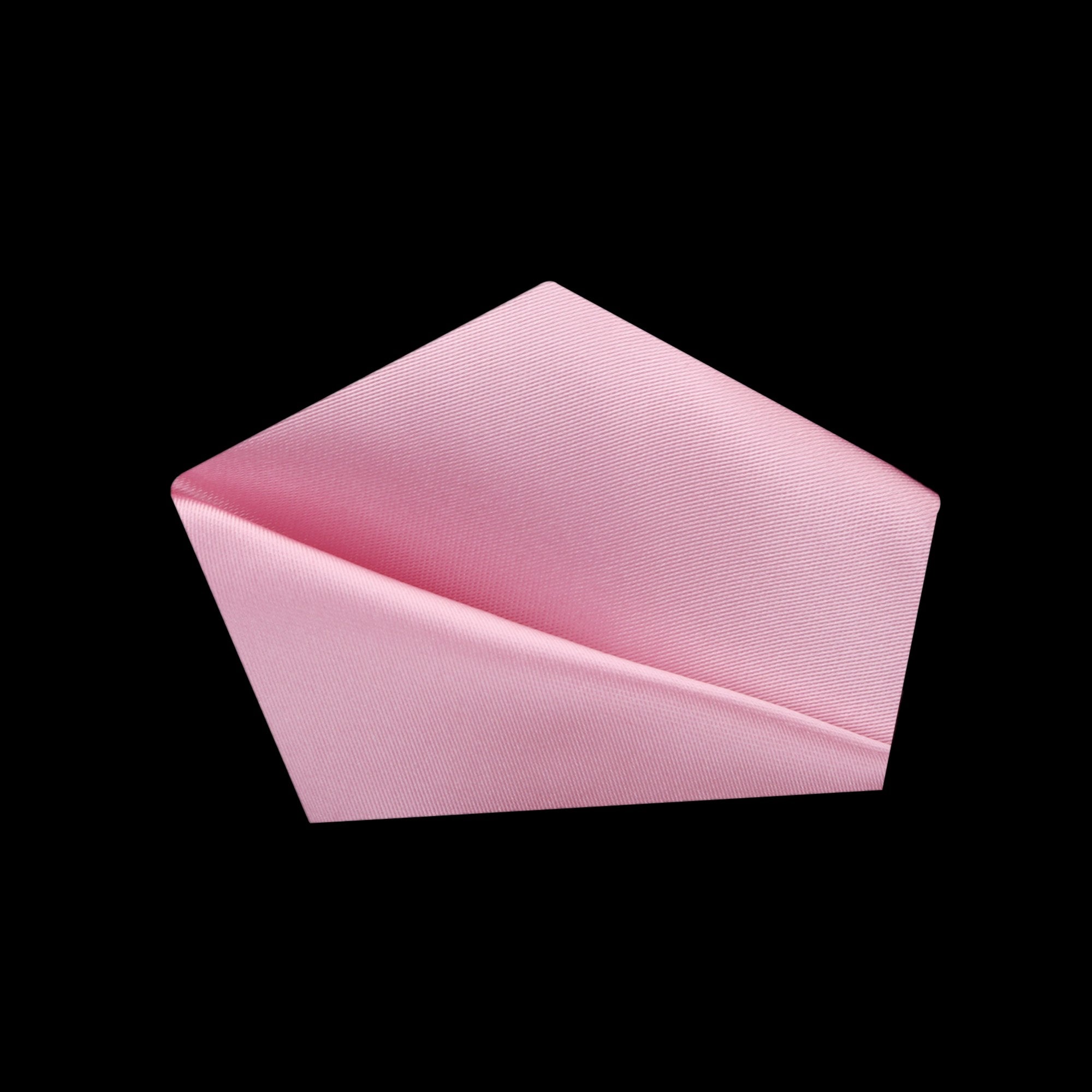 Lustrous Solid Baby Pink Pocket Square