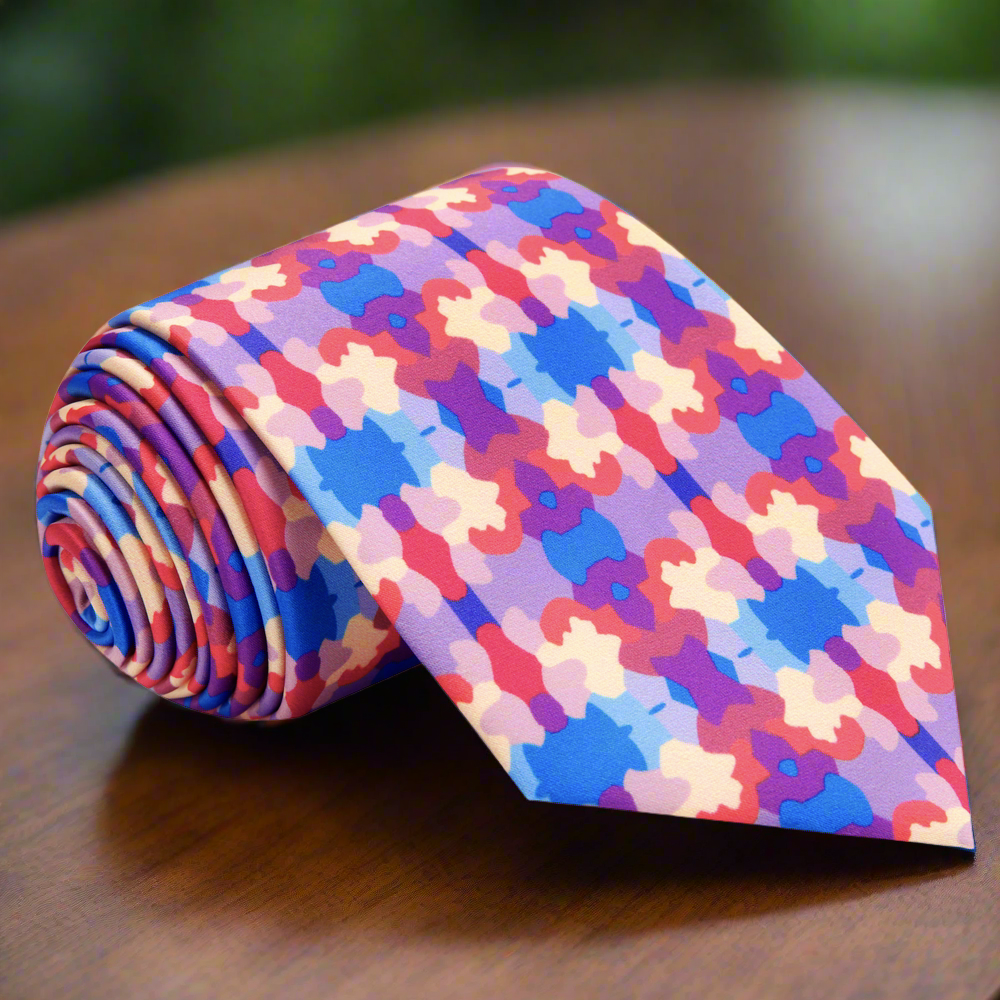 Luxury Watercolor Abstract Tie