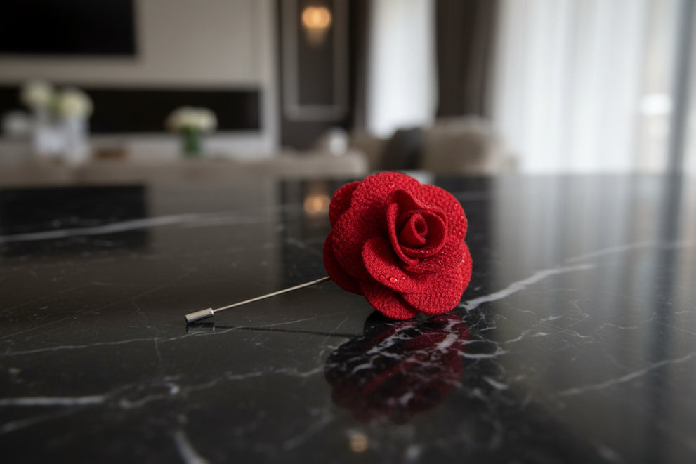 Luxury Flower Lapel Pin