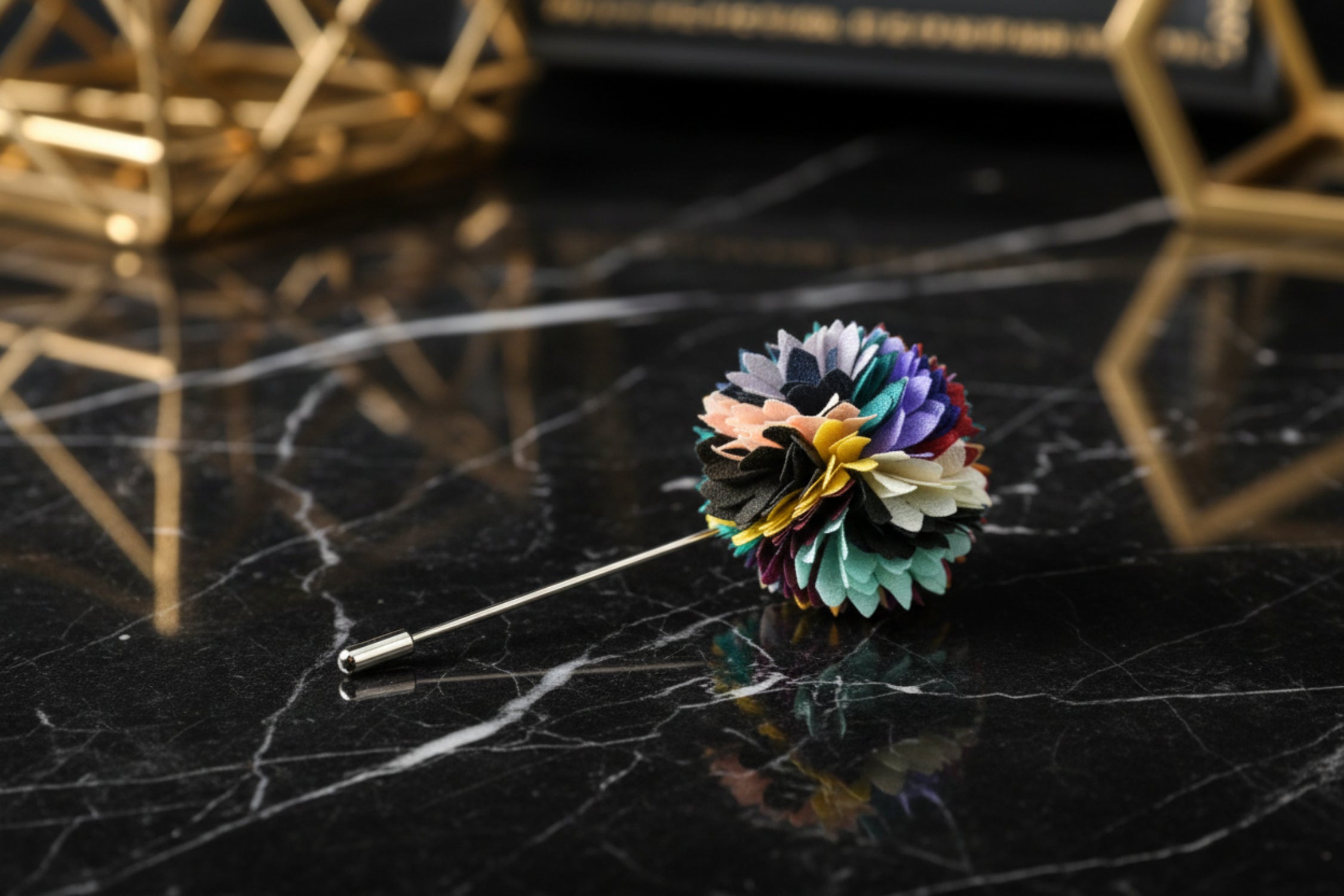 Flower Petal Lapel Pin | Colorful Suit & Blazer Flower Accessory